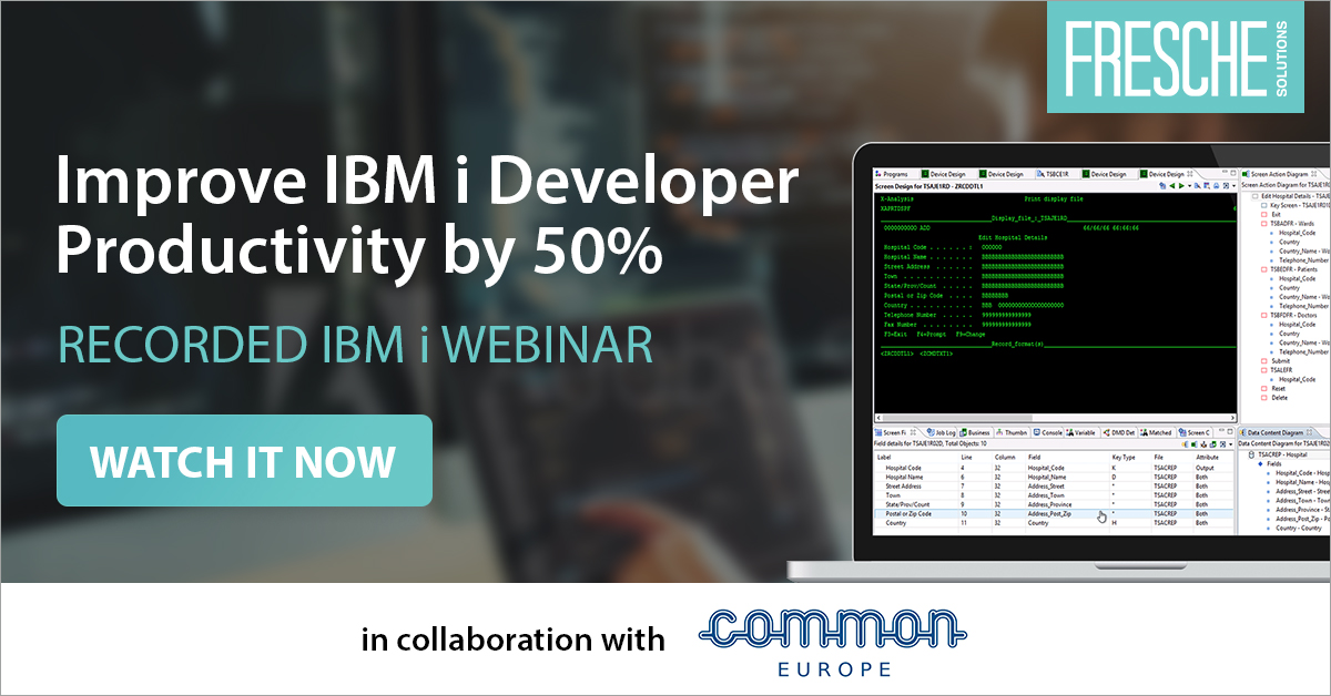 Recorded IBM i Application Understanding Session: Improve IBM i Developer Productivity by 50%